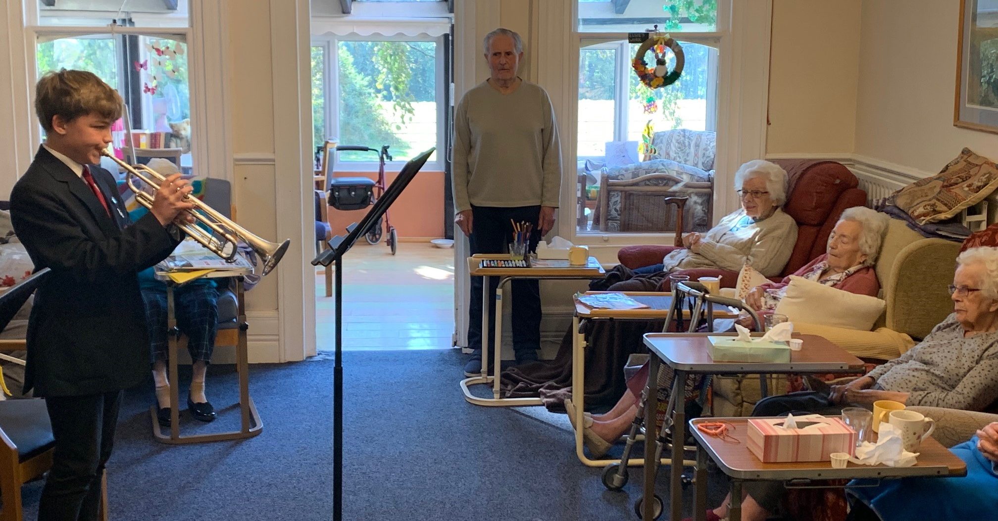 Music recital at care home - Hurstpierpoint College