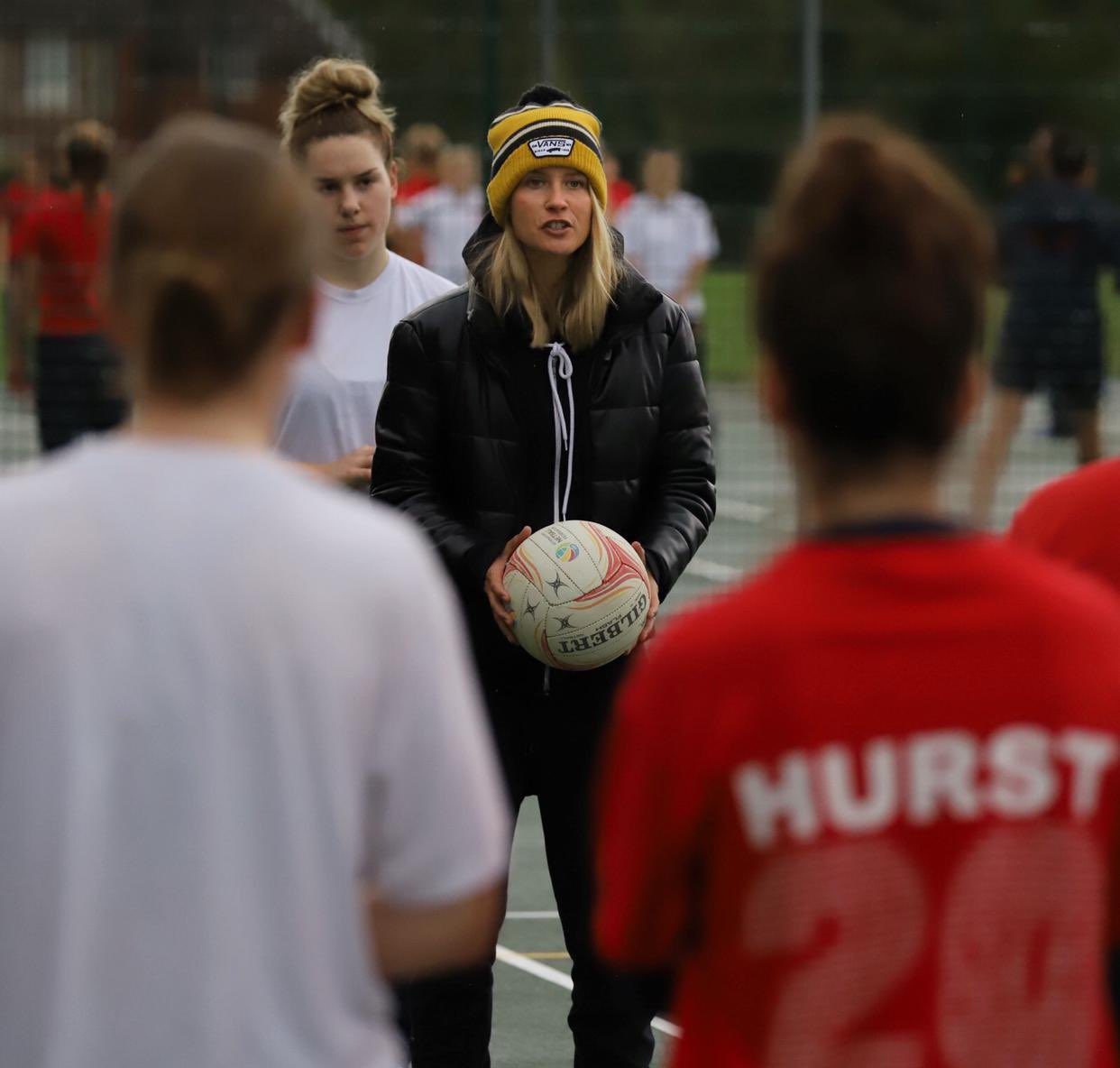 Ex-England netball player visits Hurst - Hurstpierpoint College