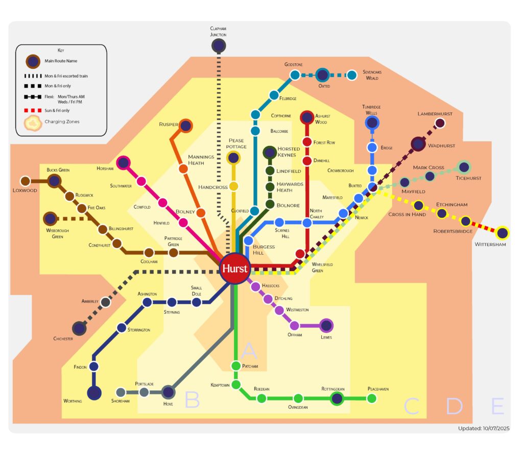 Hurstpierpoint College | About Hurst - Our Bus Routes